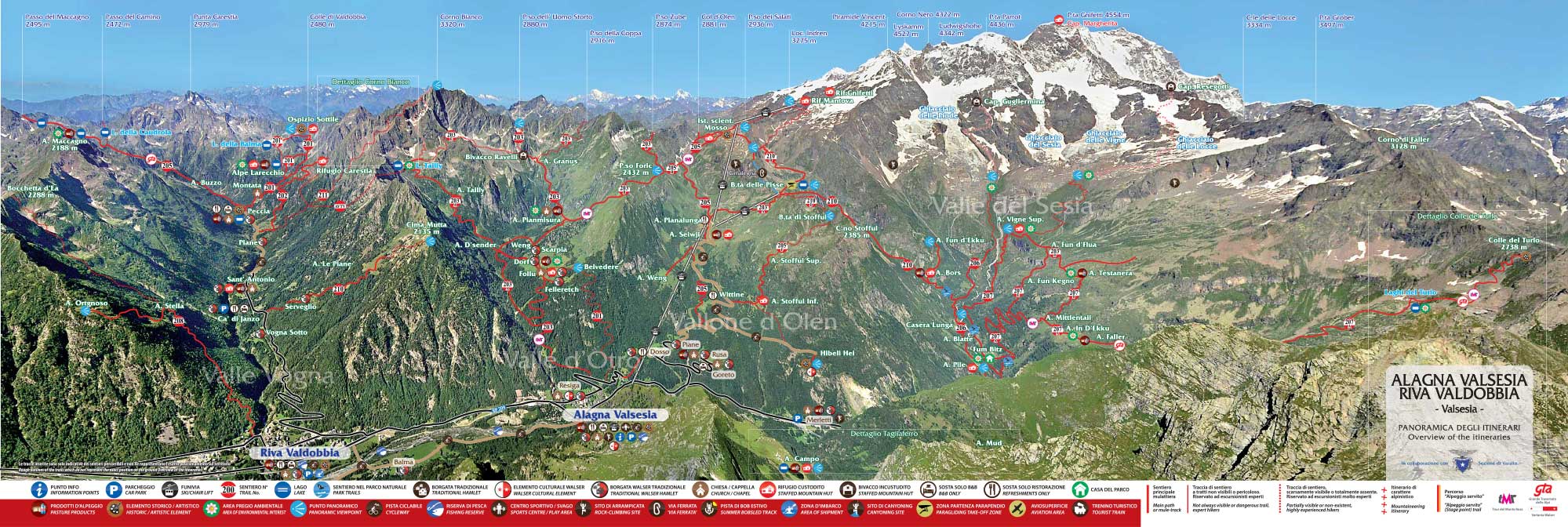 Scarica la mappa dei sentieri - Alagna